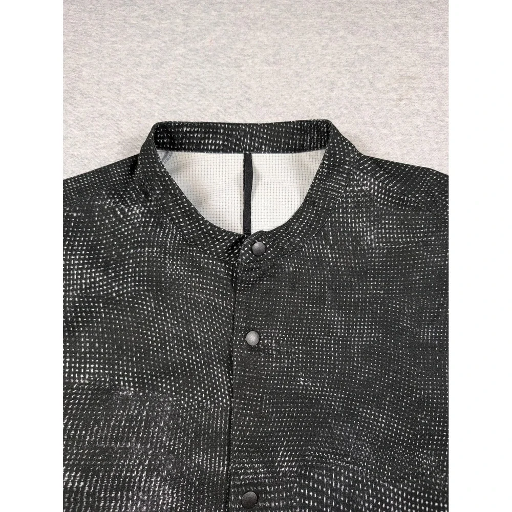 lululemon athletica | Shirts | Lululemon Mandarin Collar Mens Med Black ...